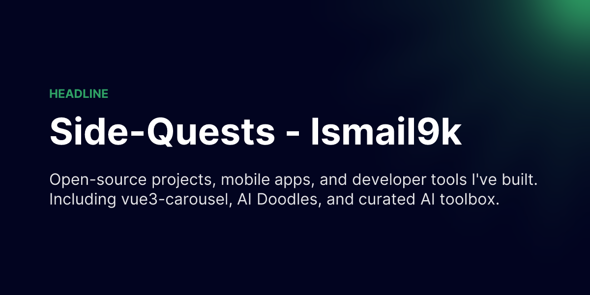 Side-Quests - Ismail9k